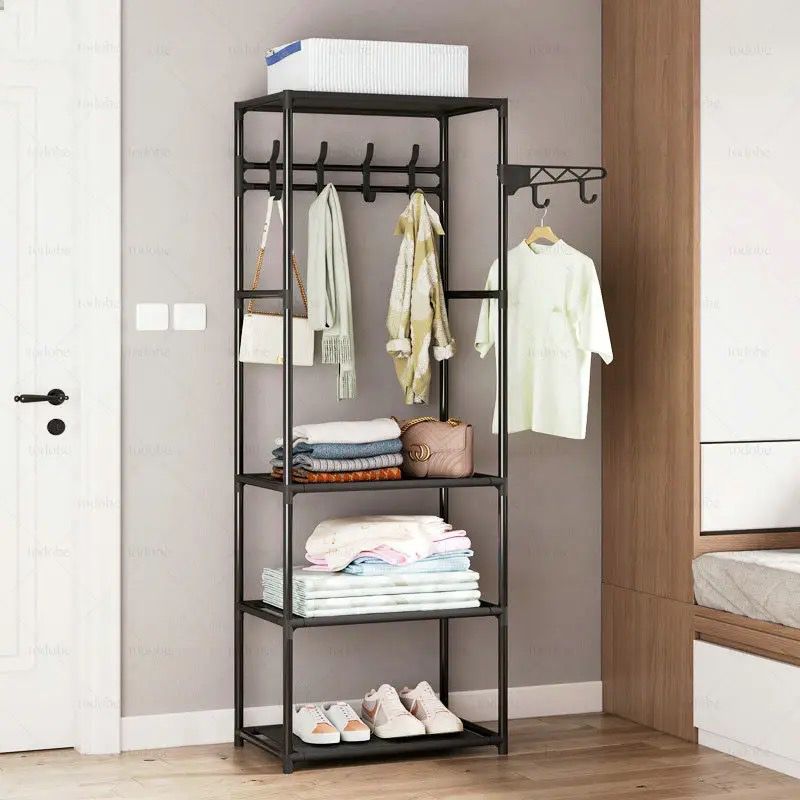 Percheros de metal de pie con ruedas - EnKasa – enkasa.pe